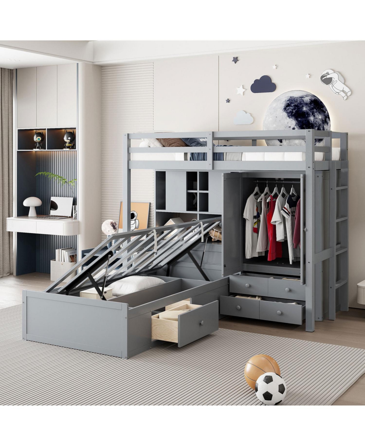 Click here for Streamdale Furniture Twin Bunk Bed with Drawers  W... prices