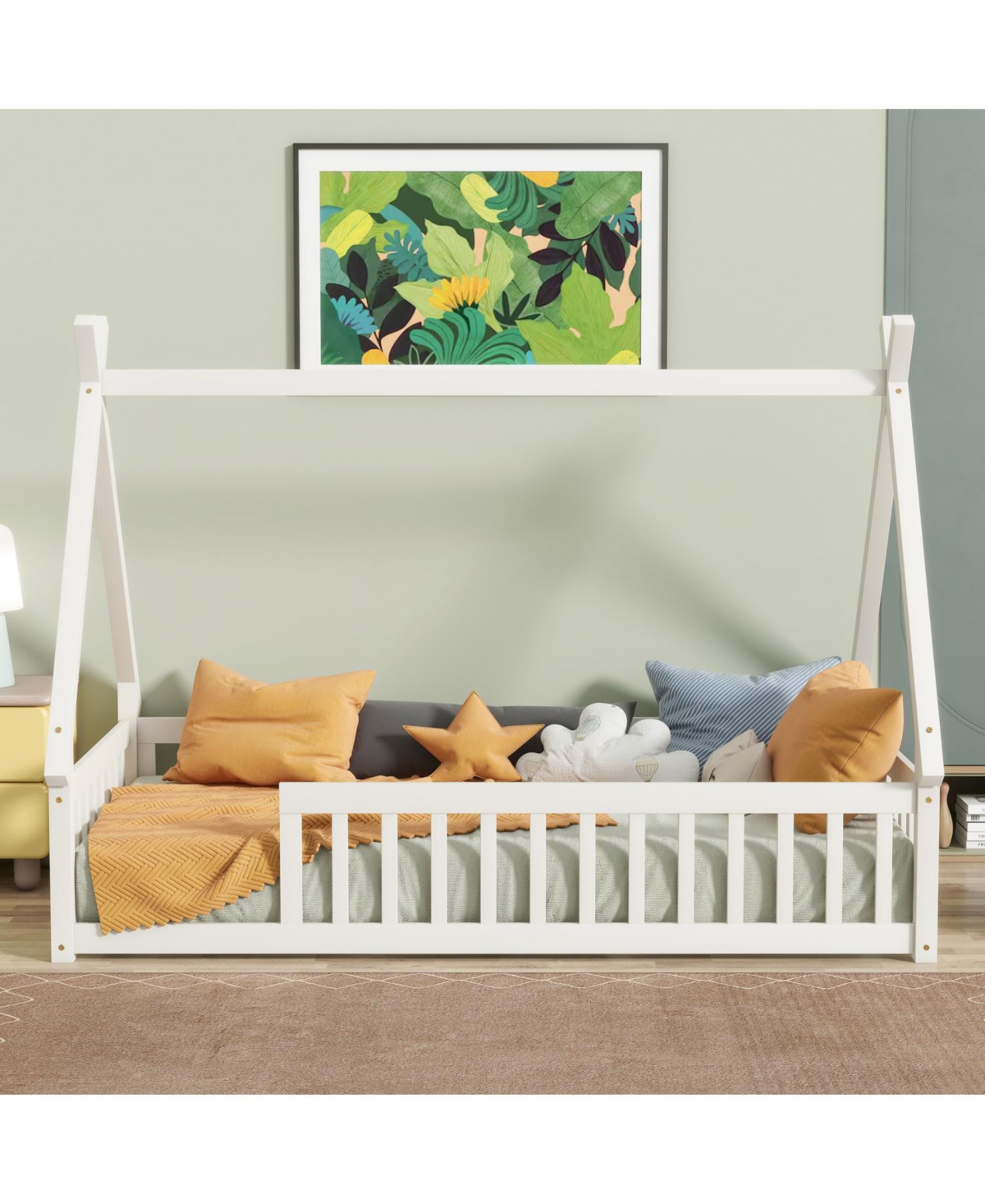 Click here for Streamdale Furniture Twin Tent-shaped Floor Bed Te... prices