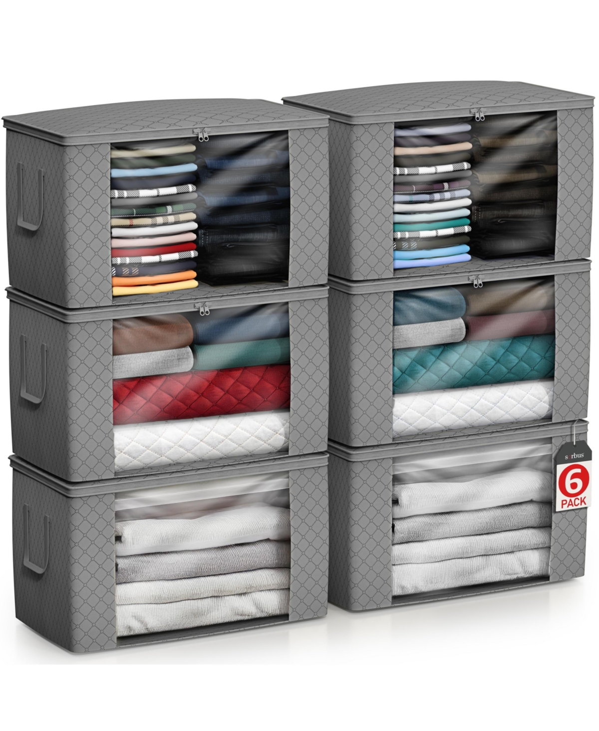 Click here for Sorbus Foldable Storage Bag Organizers  Large Clea... prices