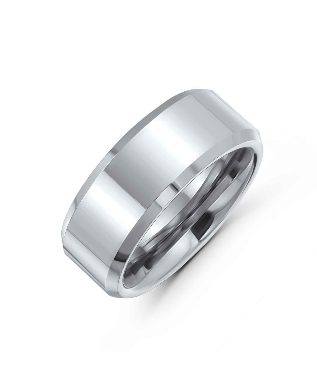 Click here for Bling Jewelry Simple Polished Titanium Band Ring B... prices