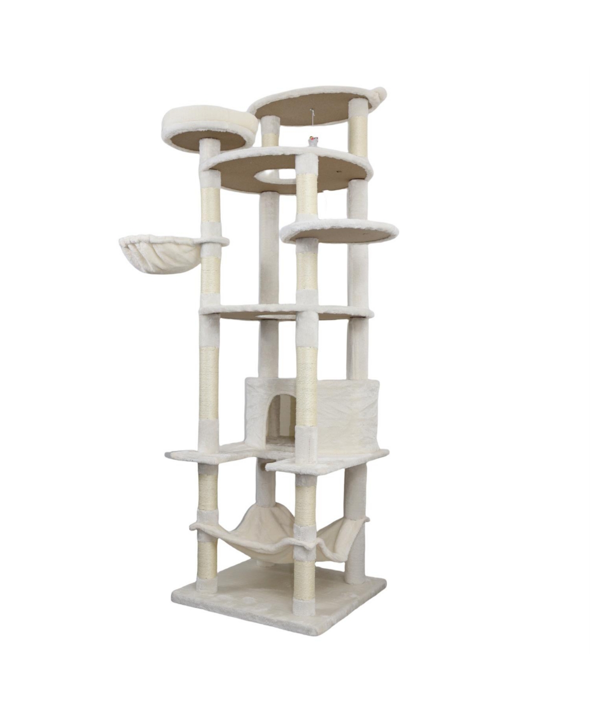 Click here for Aostirmotor 78 Beige Cat Tree Tower with Large Con... prices