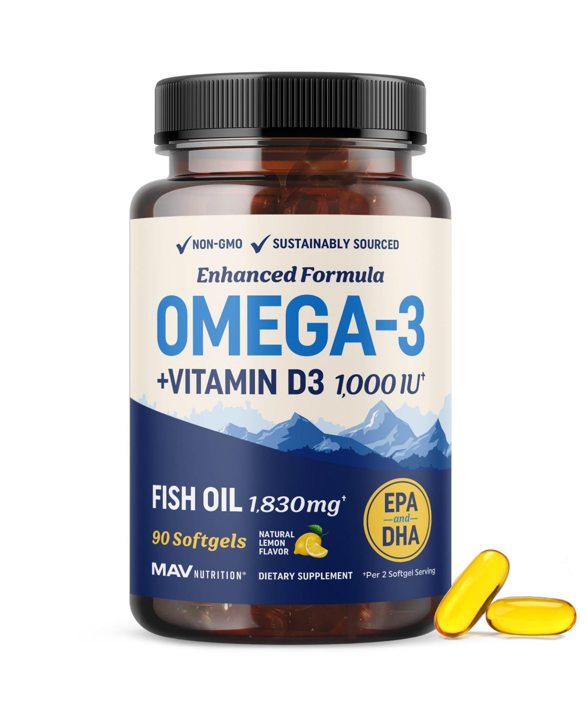 Click here for Mav Nutrition Fish Oil with Vitamin D3 Softgels  9... prices