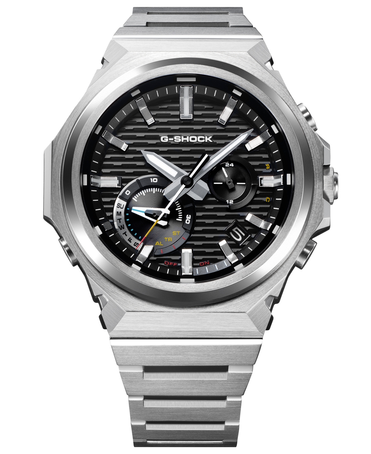 Click here for G-Shock Mens Japanese Quartz Silver-Tone Stainless... prices