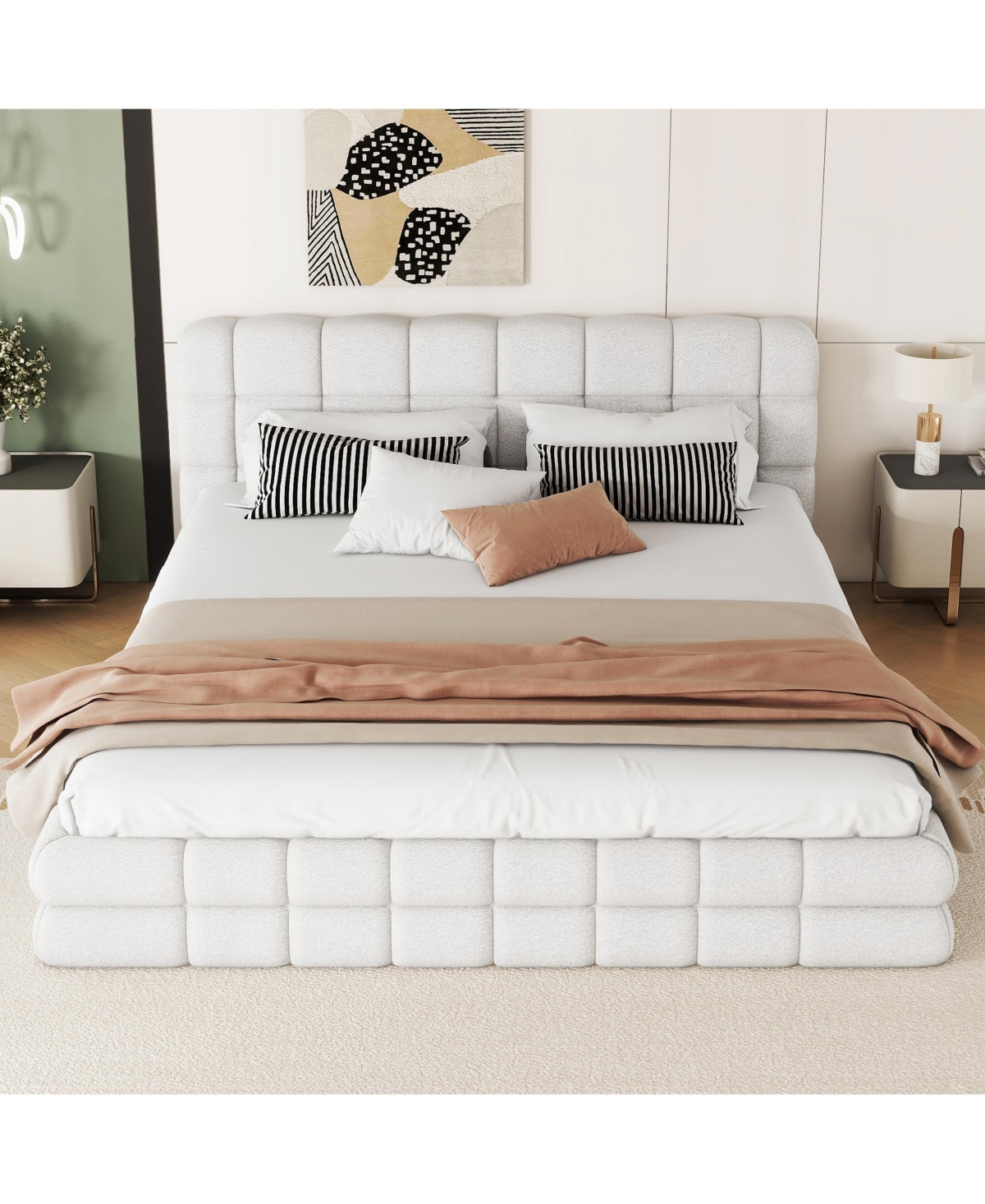 Click here for Lovmor Queen Size 51" High Headboard Wingback... prices