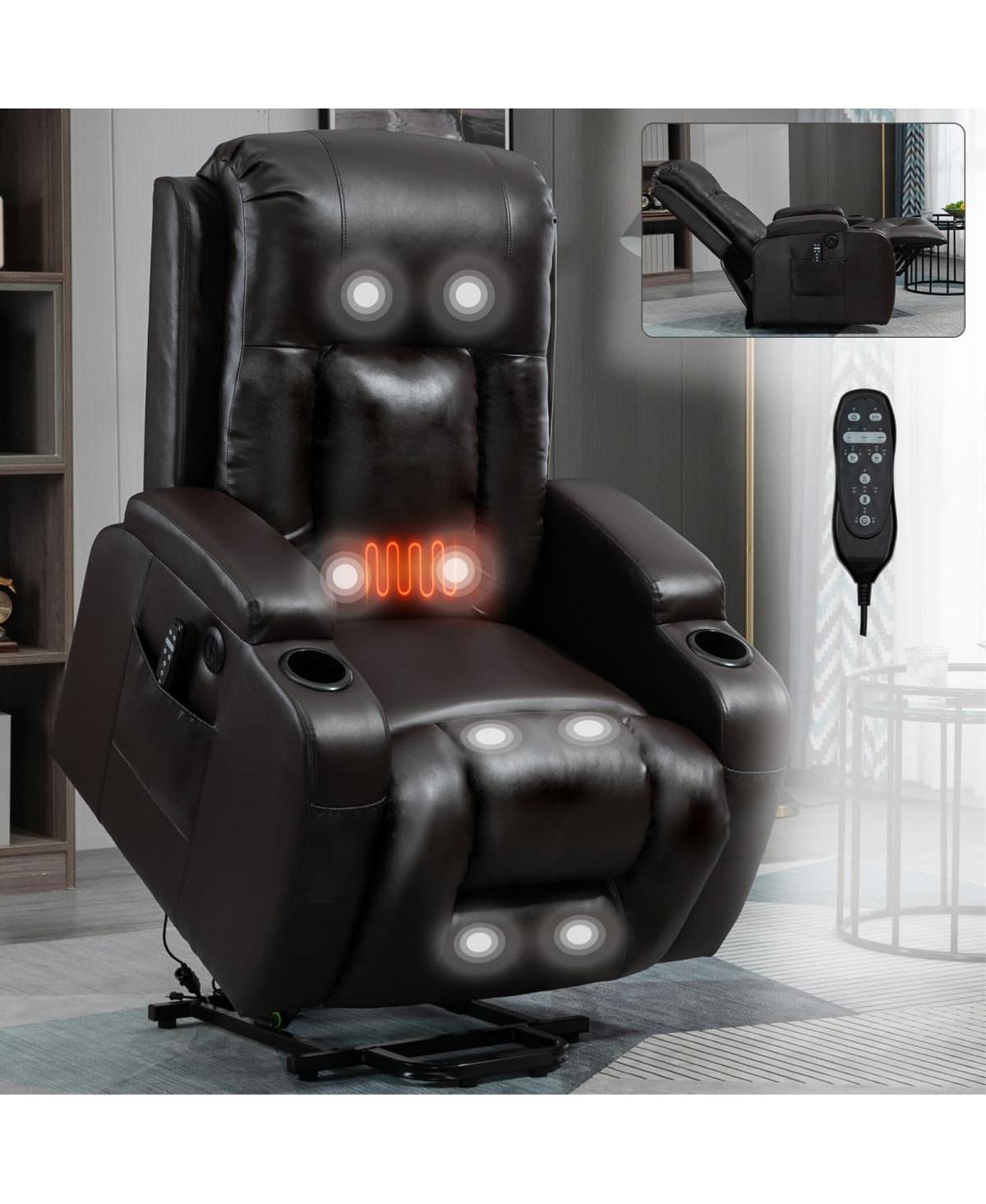 Click here for Maison Boucle Faux Leather Power Lift Recliner for... prices