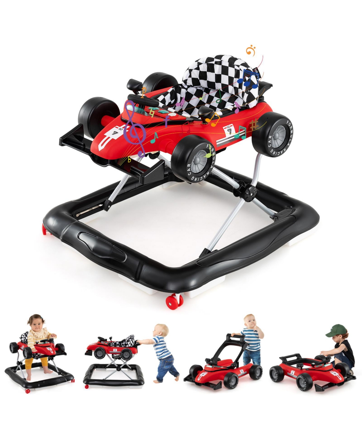 Click here for Slickblue Toddler 4-in-1 Push Walker Activity Cent... prices