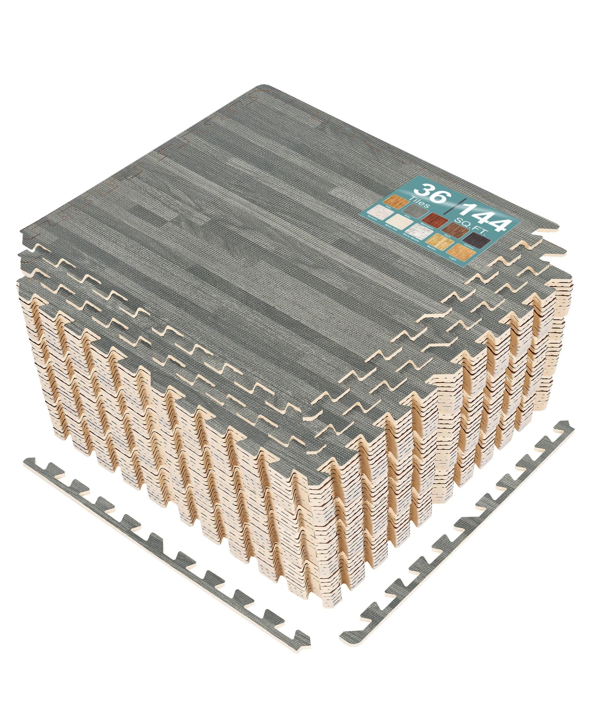 Click here for Sorbus 144 Sq. Ft. Interlocking Eva Foam Wood Grai... prices