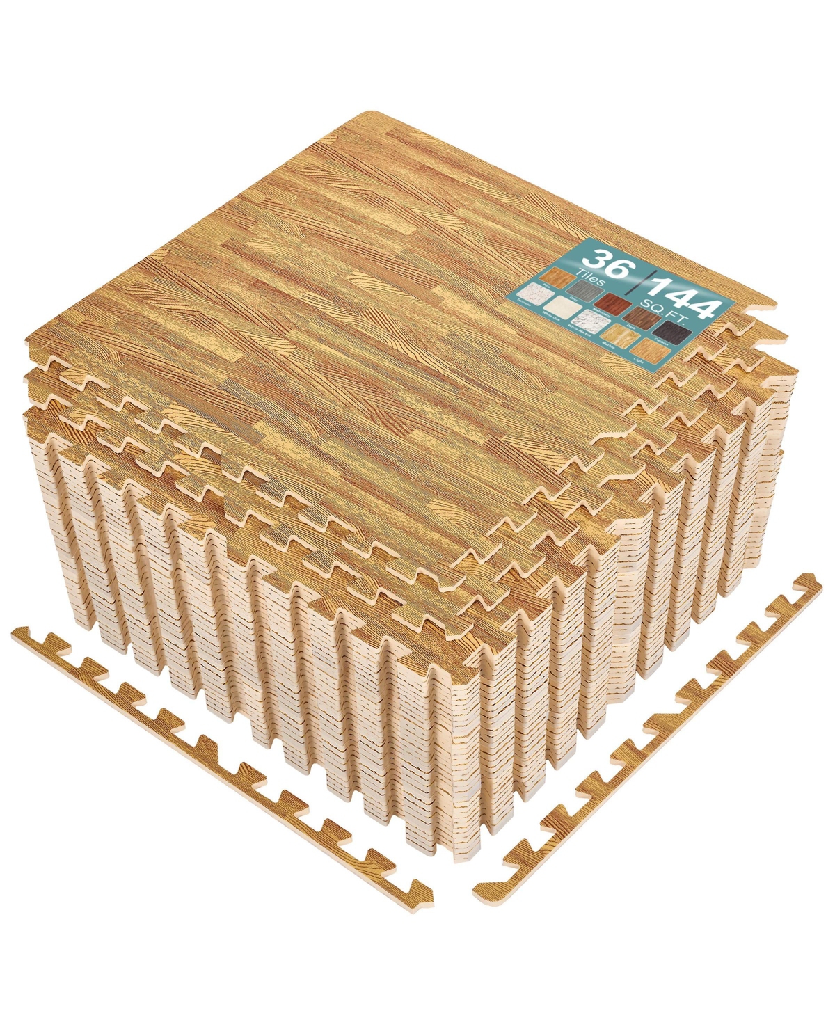 Click here for Sorbus 144 Sq. Ft. Interlocking Eva Foam Wood Grai... prices