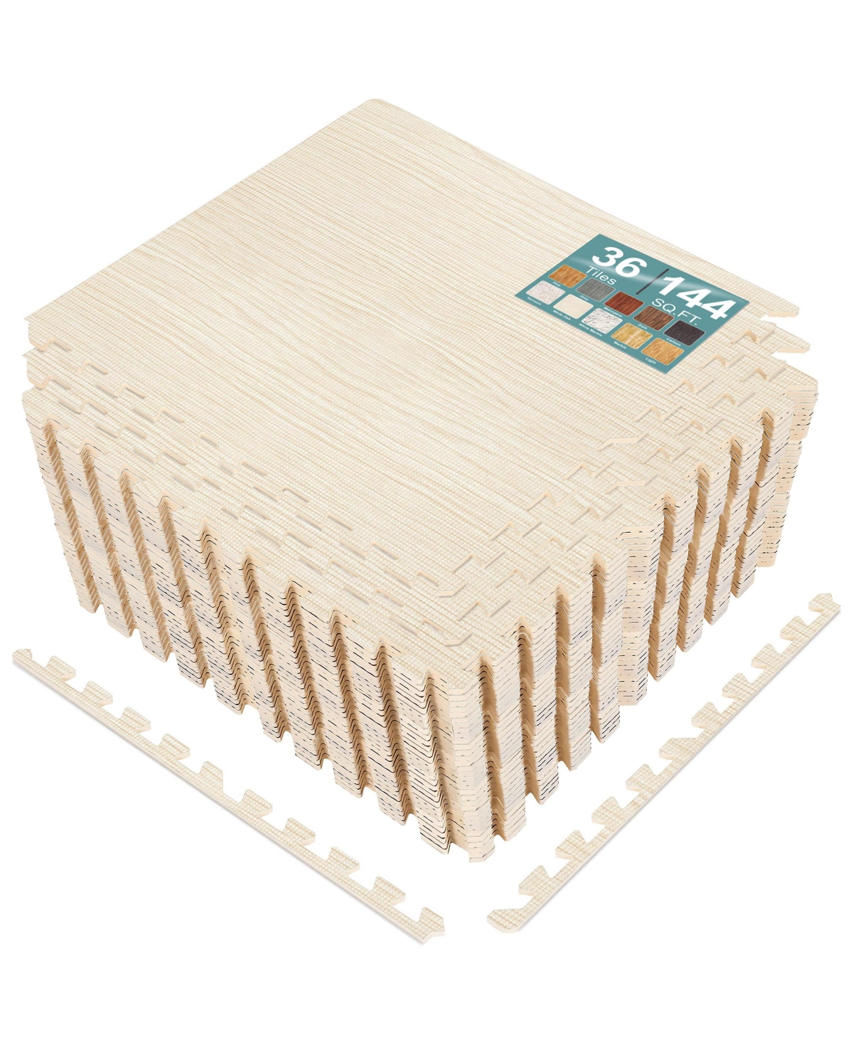 Click here for Sorbus 144 Sq. Ft. Interlocking Eva Foam Wood Grai... prices