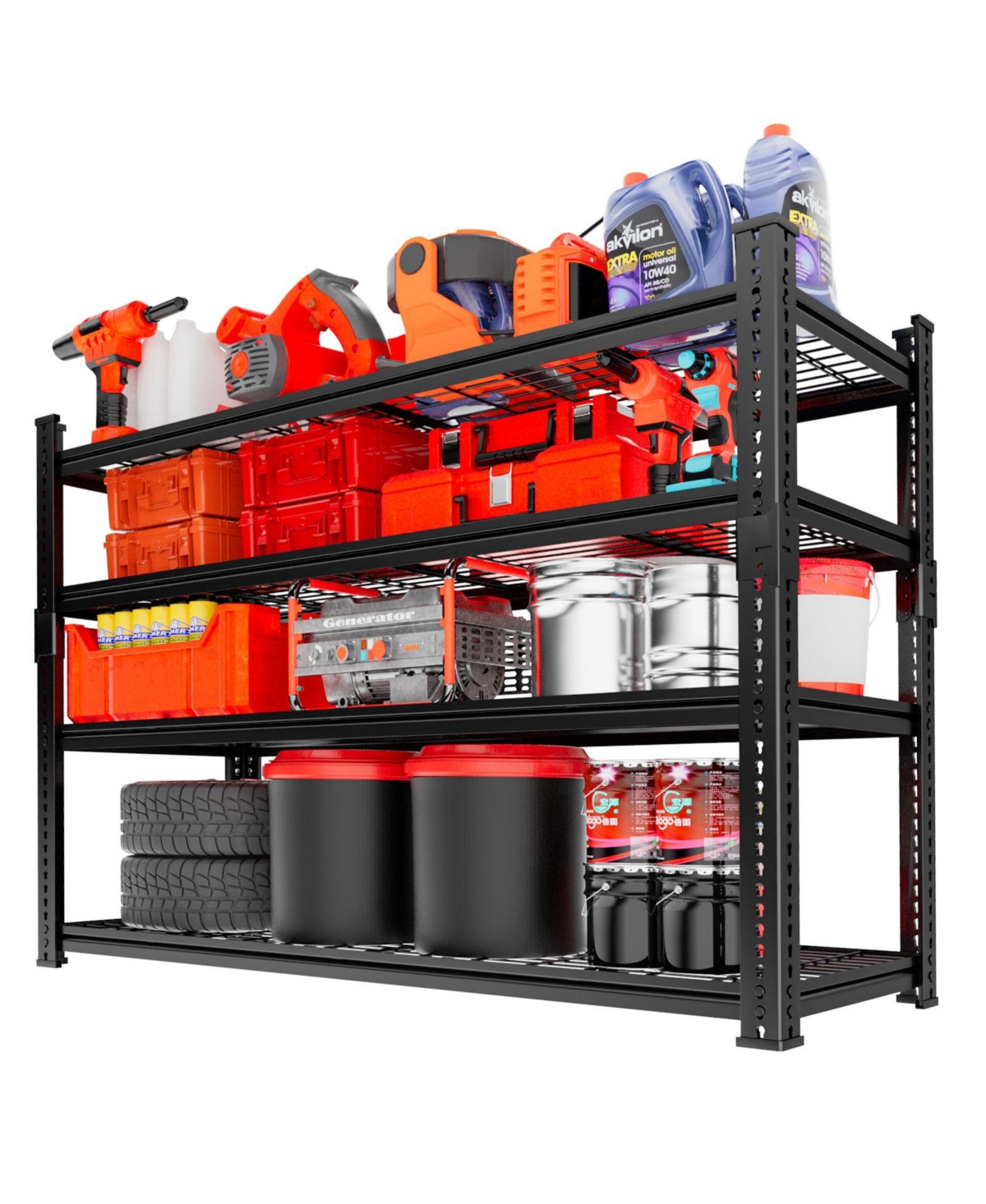 Click here for Lovmor 4-Tier 48 in W x 60 in H x 18 in D Adjustab... prices