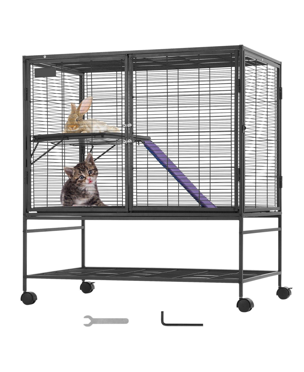 Click here for Cozito 2-Tier Rolling Small Animal Cage with Tray... prices