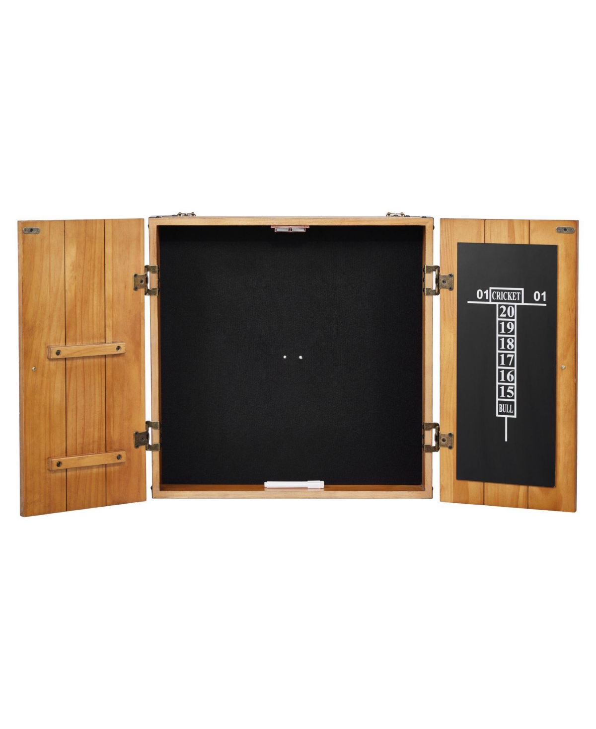 Click here for Sugift Dartboard Cabinet Solid Wood Hideaway Cabin... prices