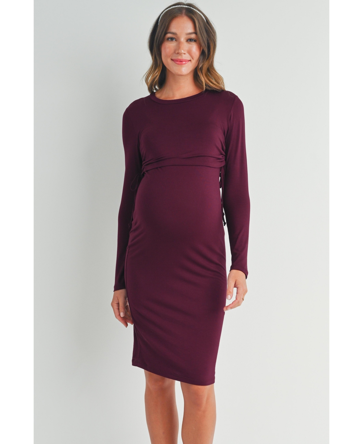 Click here for Hello Miz Womens Bodycon Long Sleeve Side Ties Mat... prices