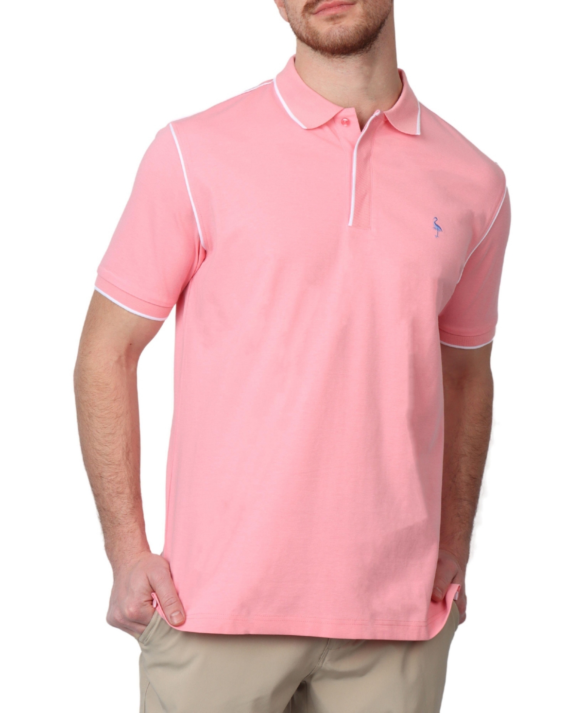 Click here for Tailorbyrd Mens Super Soft Interlock Polo with Con... prices