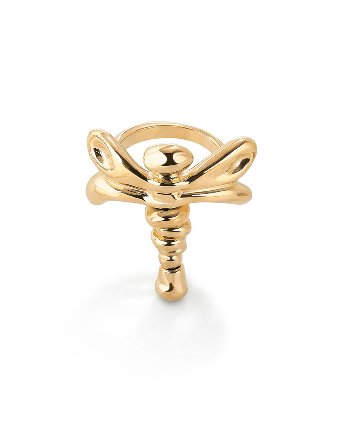 Click here for UNOde50 18K Gold Plated Metal Alloy Dragonfly Ring... prices