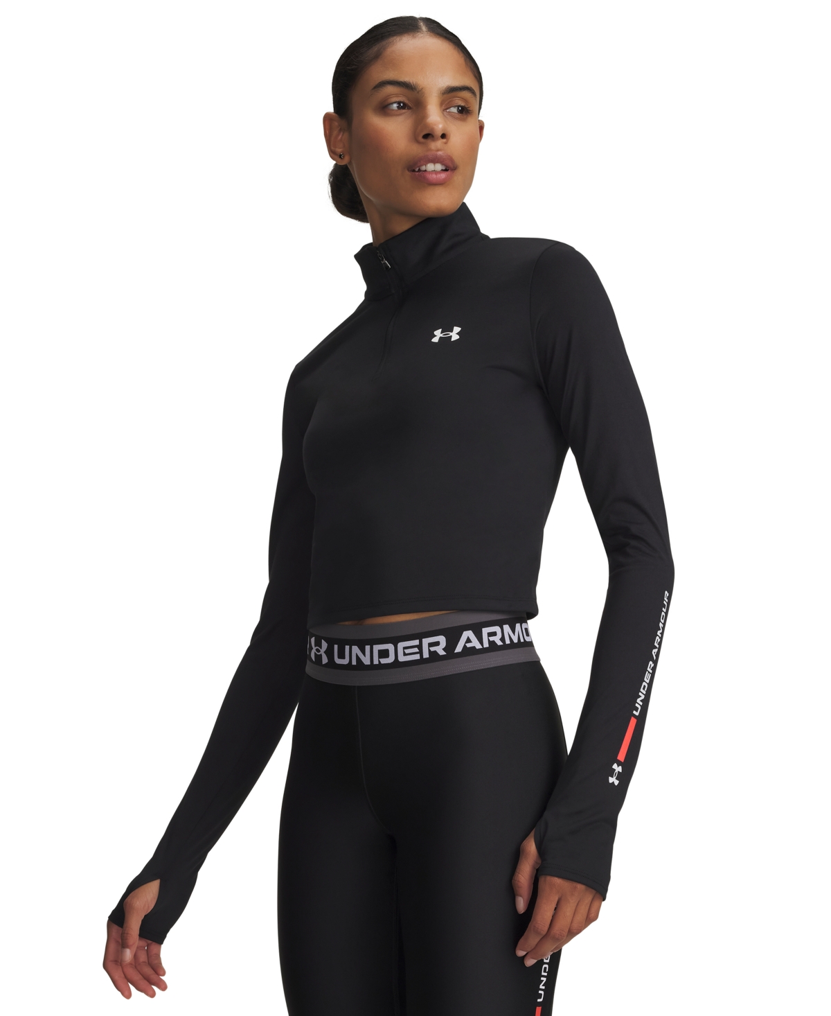 Click here for Under Armour Womens Tech Branded Collared Top - Bl... prices