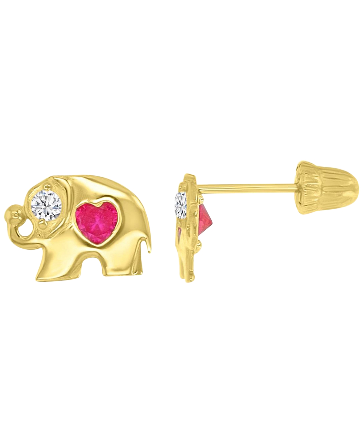 Click here for Macys 14K Yellow Gold Elephant Screw Back Stud Ear... prices