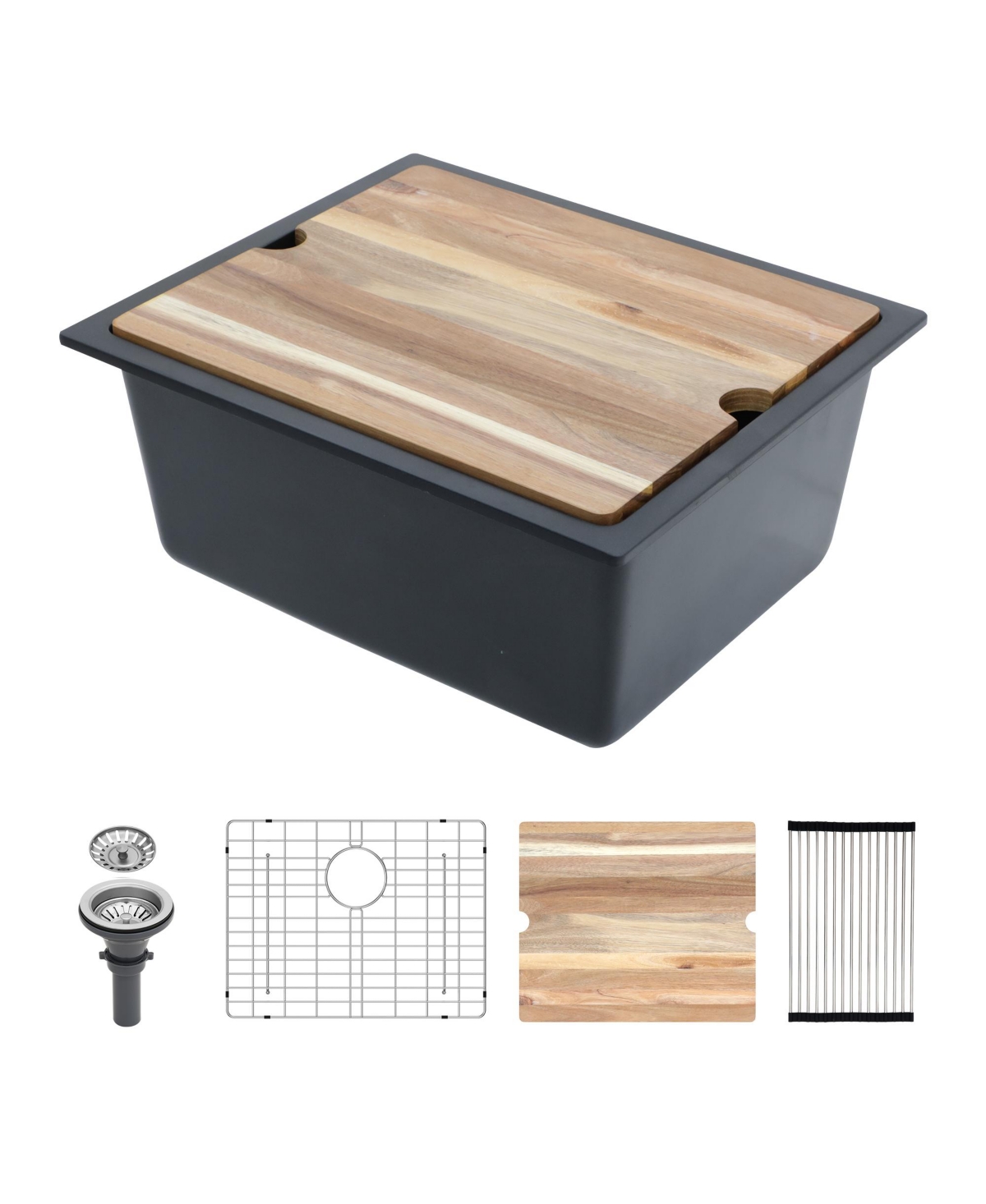 Click here for flynama 21x18x9.65inch Black Granite Composite Und... prices