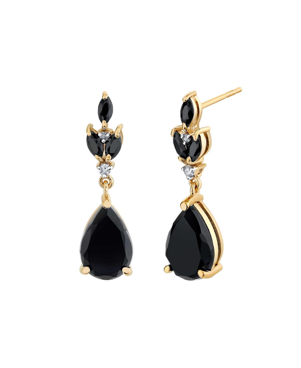 Click here for Macys Onyx (3-1/8 ct. t.w.) & Diamond Accent Drop... prices