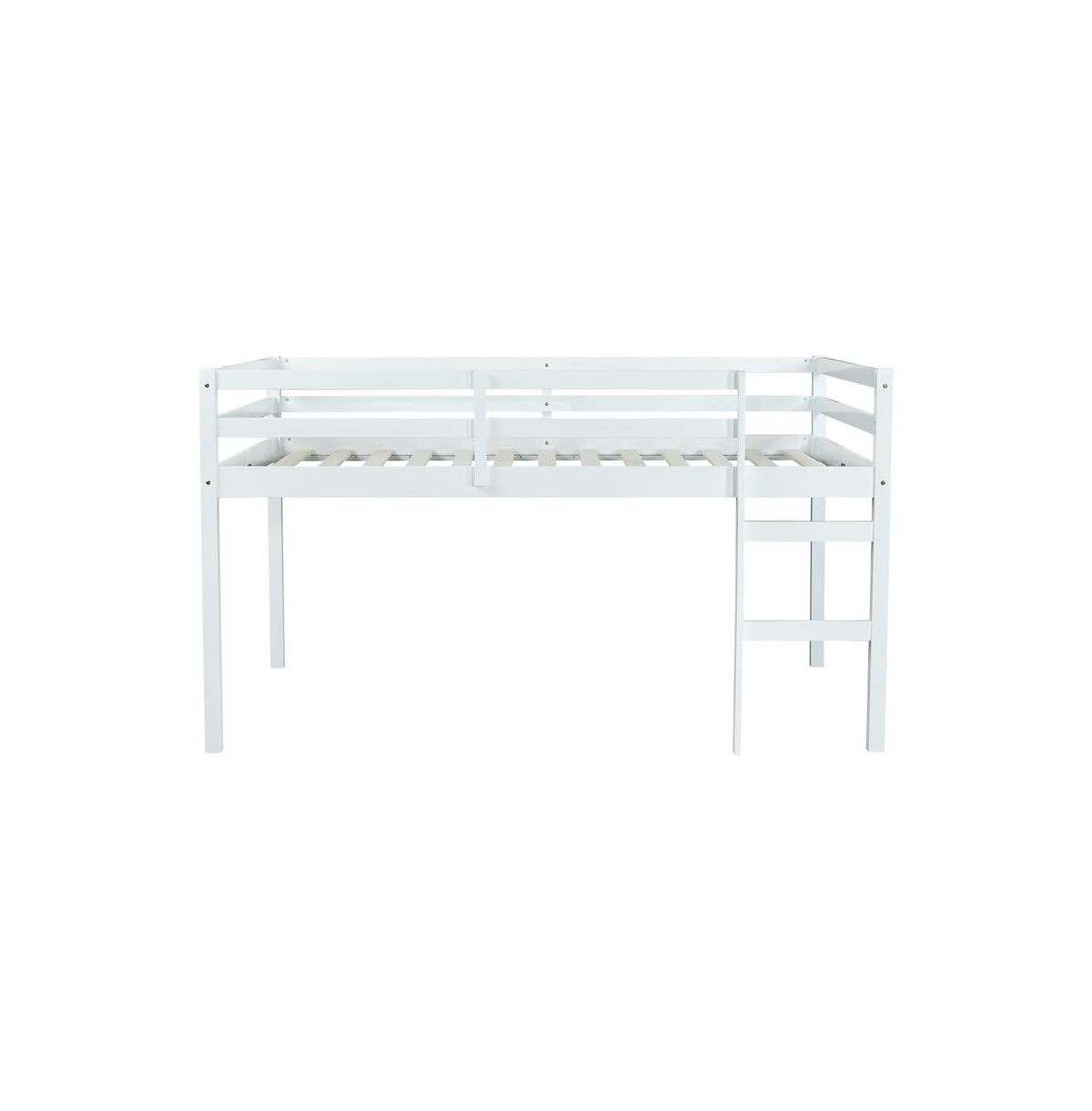 Click here for Cesicia Full Size Loft Bed with Ladder Rubber Wood... prices