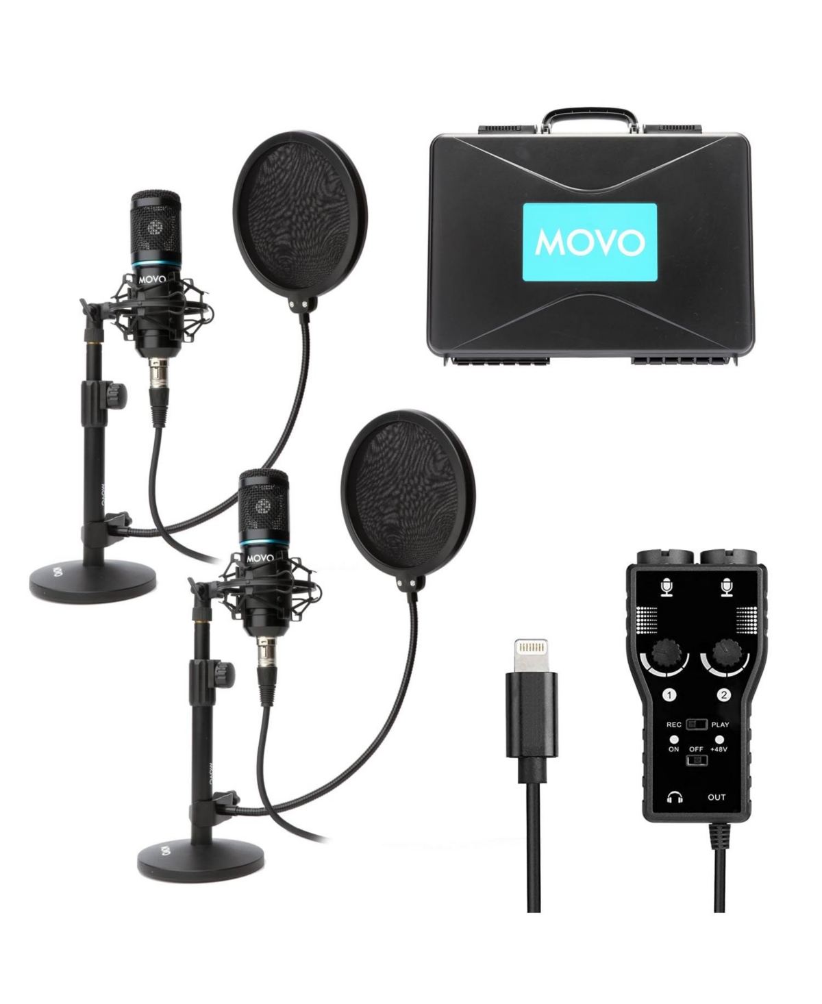 Click here for Movo iPhone Podcast Equipment Bundle - Compatible... prices