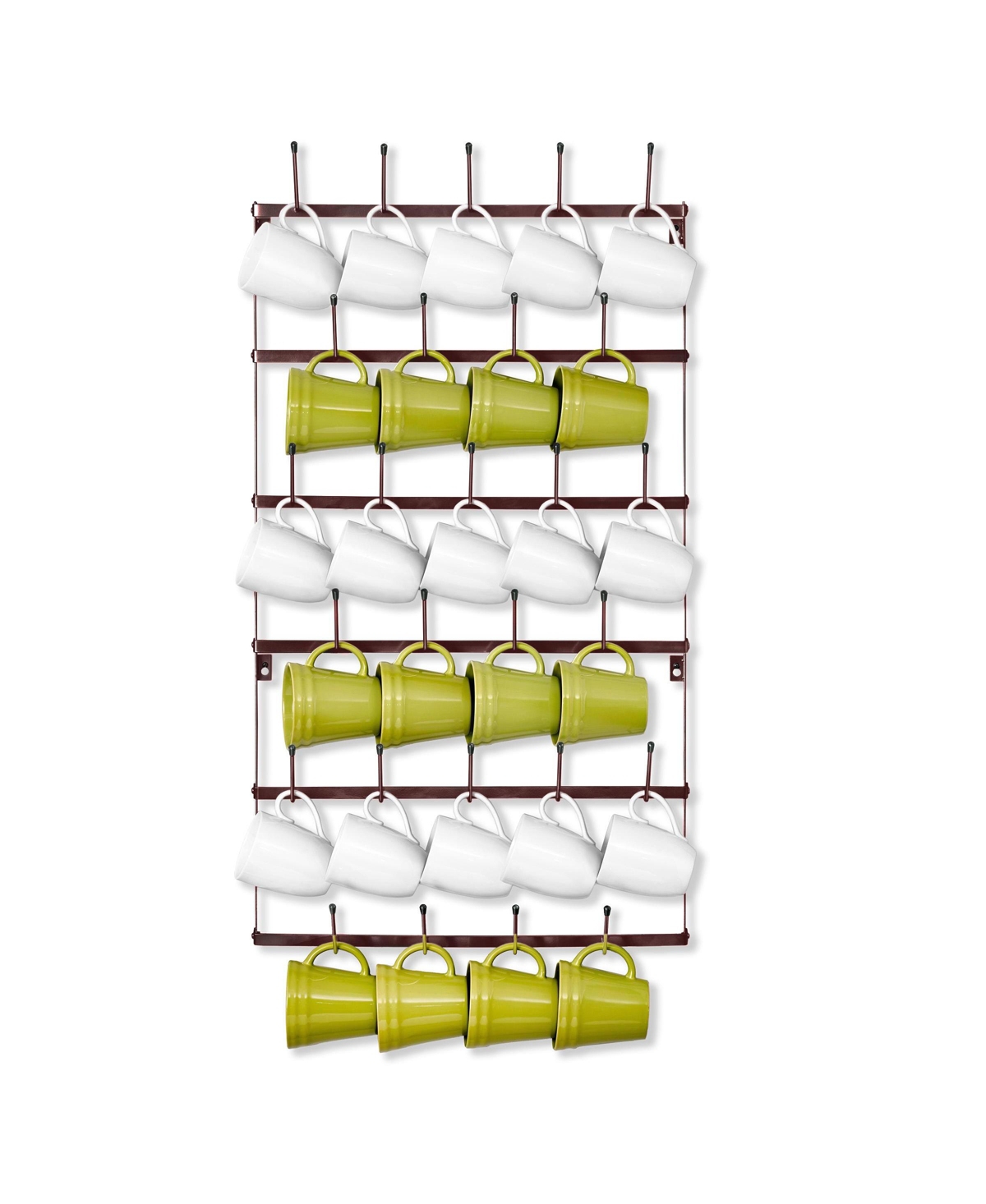 Click here for Sorbus 6-Tier Wall Mounted Metal Mug Holder Rack -... prices