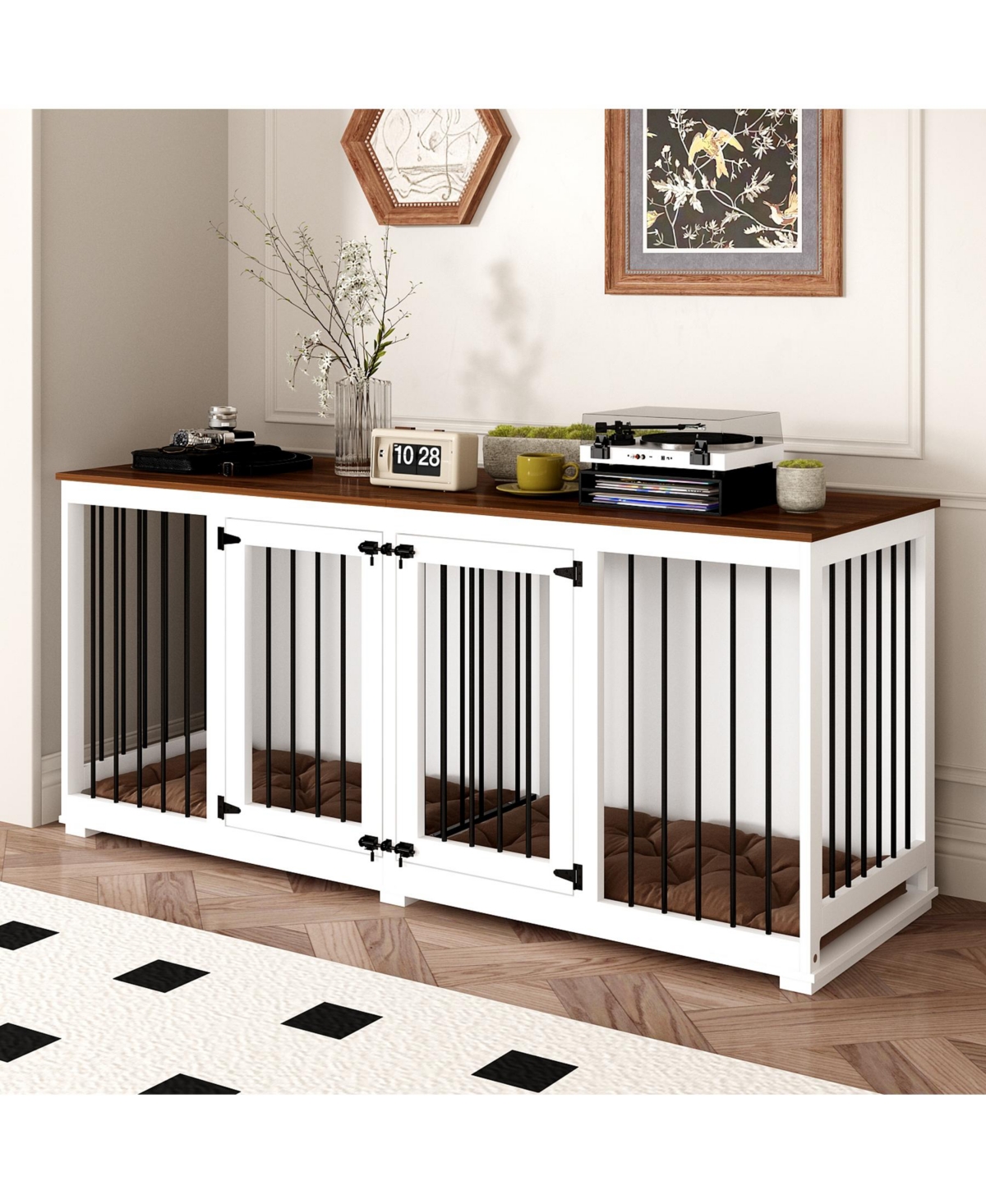 Click here for Homsee 71 Inch Dog Crate Furniture  Heavy-Duty Woo... prices