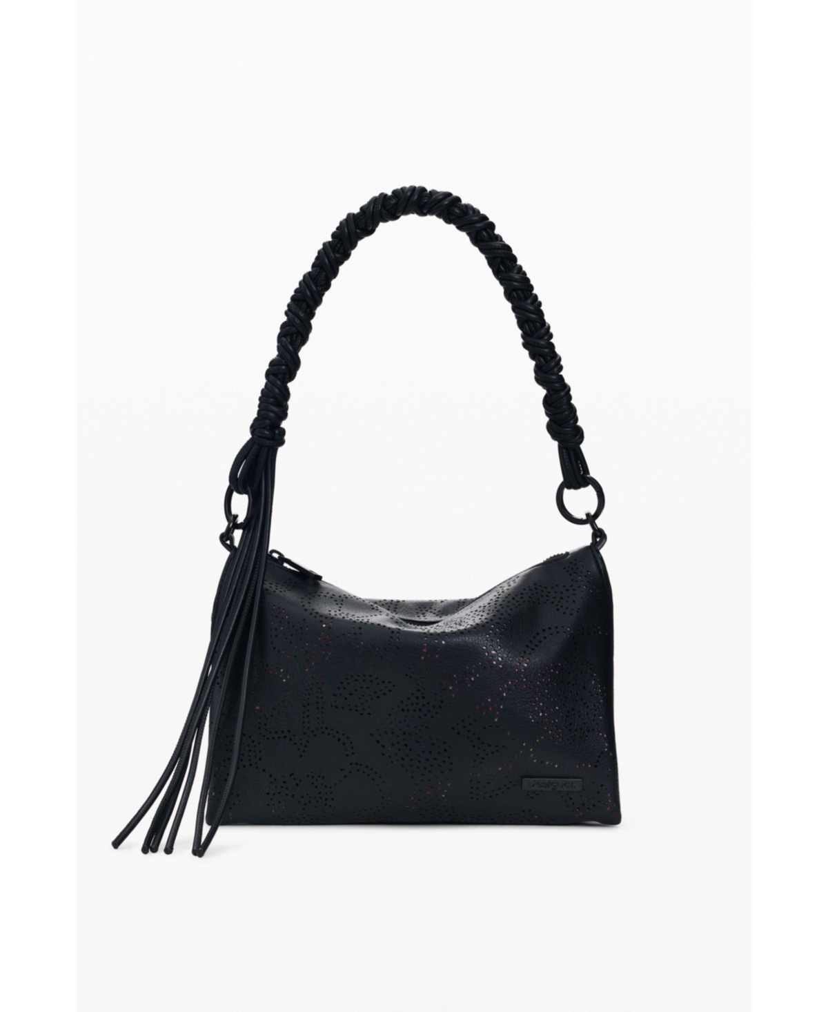 Click here for Desigual Womens Medium floral bag - Black prices