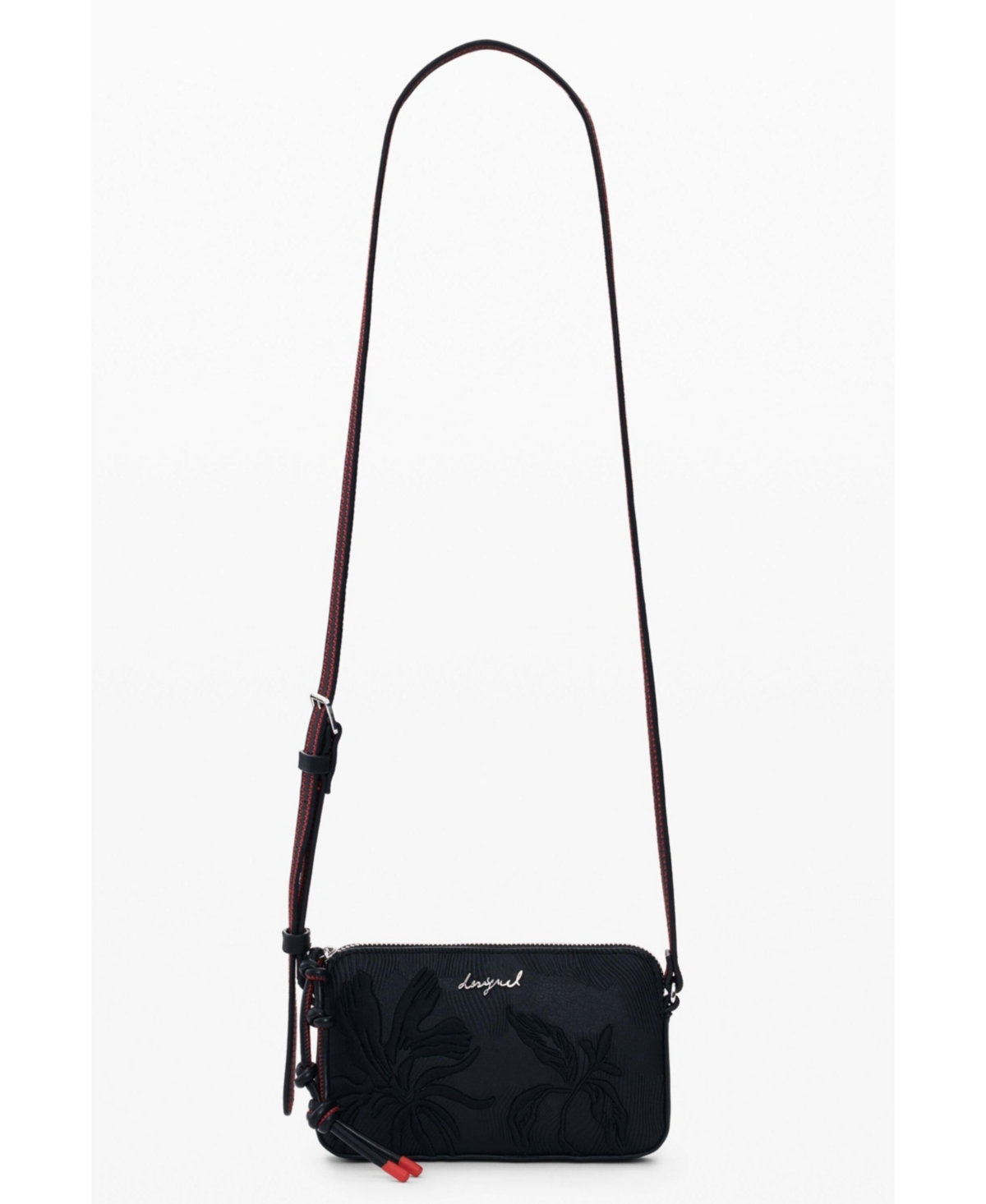 Click here for Desigual Womens Medium crossbody wallet with textu... prices