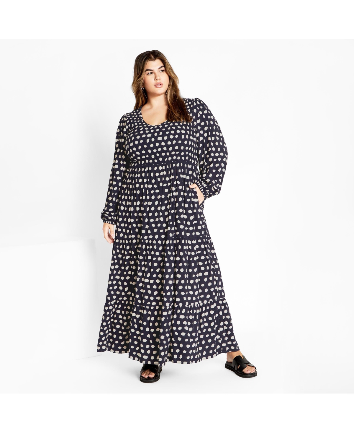 Click here for City Chic Womens Jayden Print Maxi Dress - Spot prices