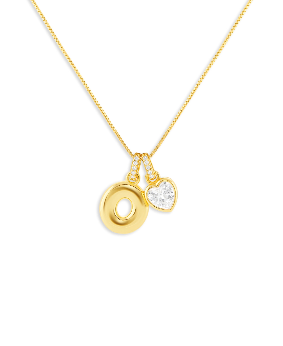 Click here for Holiday Lane Letter Initial Charm Necklace in Gold... prices