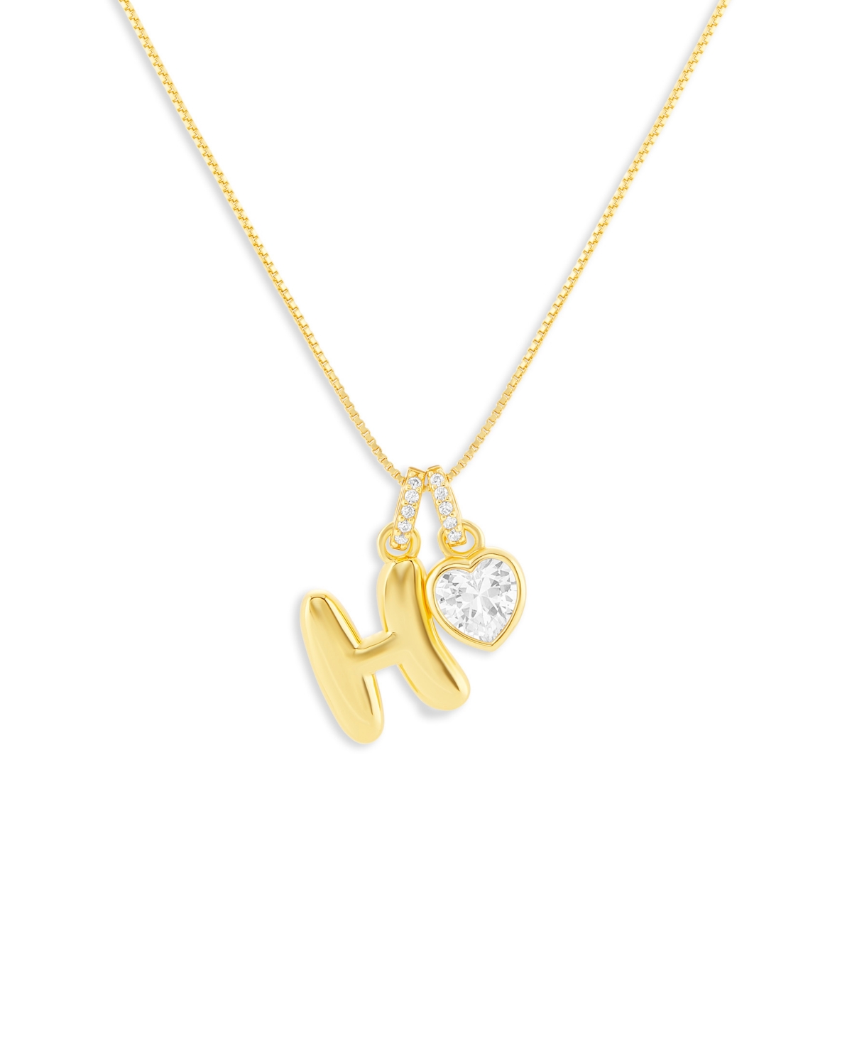 Click here for Holiday Lane Letter Initial Charm Necklace in Gold... prices