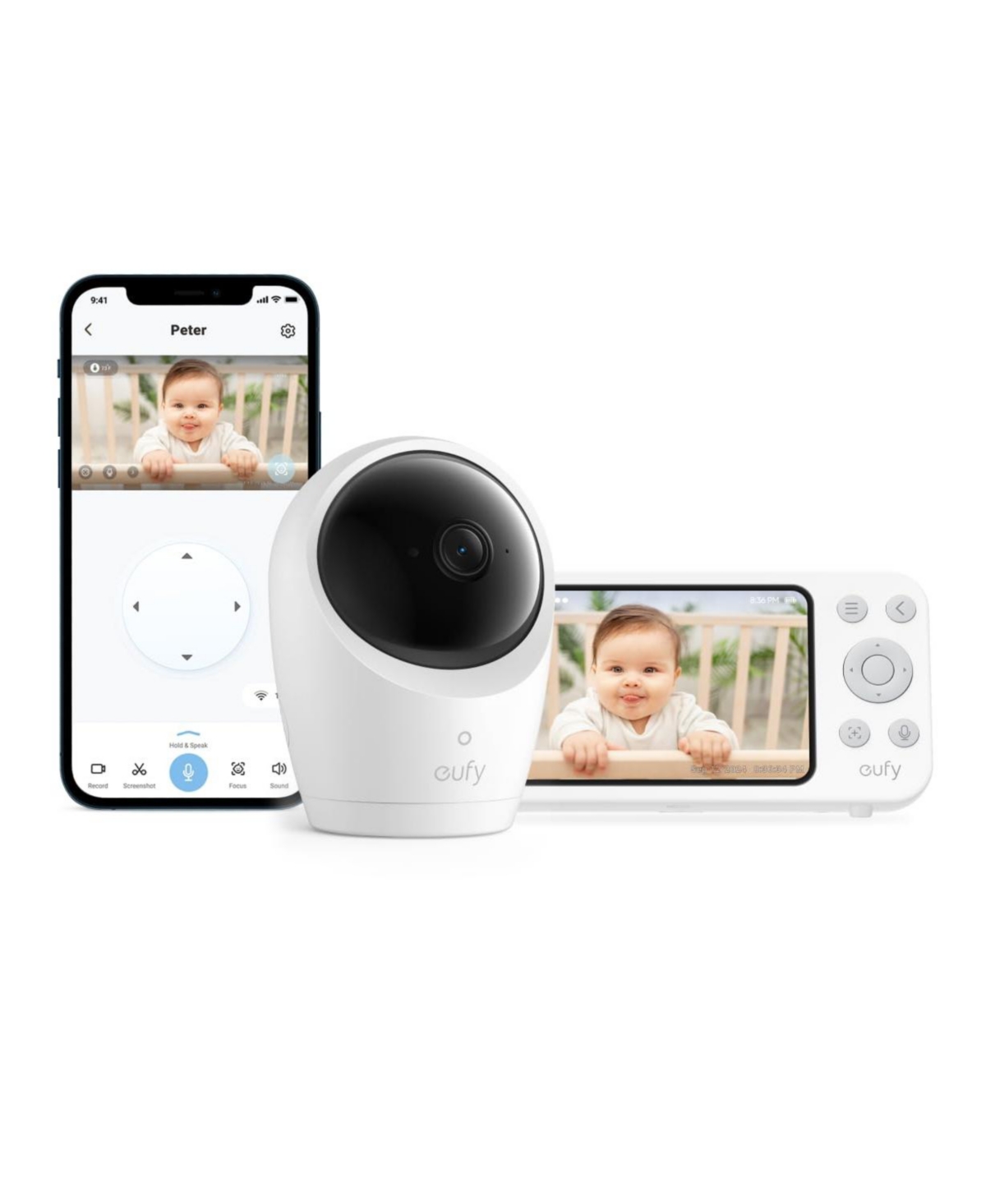 Click here for eufy Baby Monitor E20  2K Resolution  5 720p Displ... prices