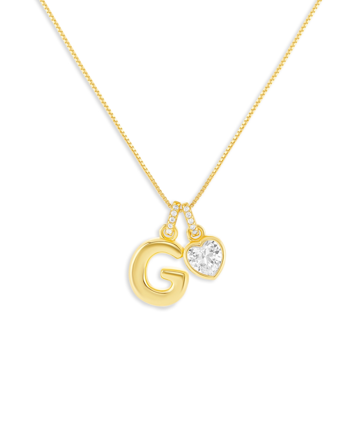 Click here for Holiday Lane Letter Initial Charm Necklace in Gold... prices