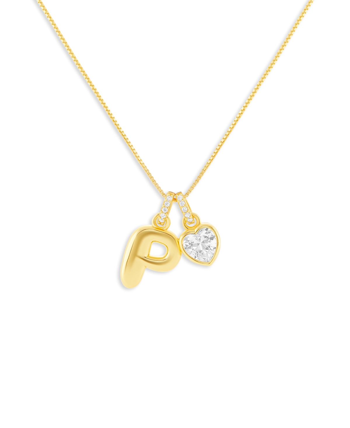 Click here for Holiday Lane Letter Initial Charm Necklace in Gold... prices