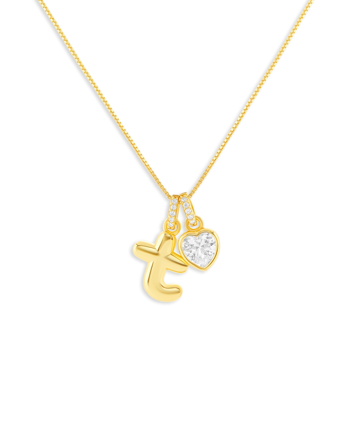 Click here for Holiday Lane Letter Initial Charm Necklace in Gold... prices