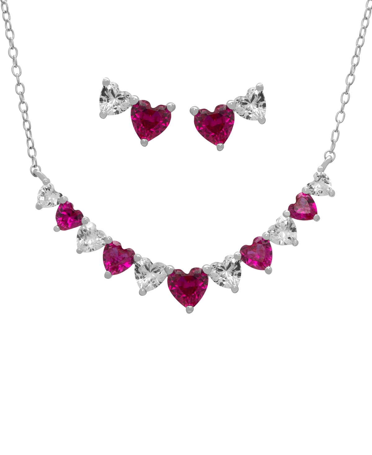 Click here for Macys 2-Pc. Lab Grown Pink Sapphire (3.58 ct. t.w.... prices