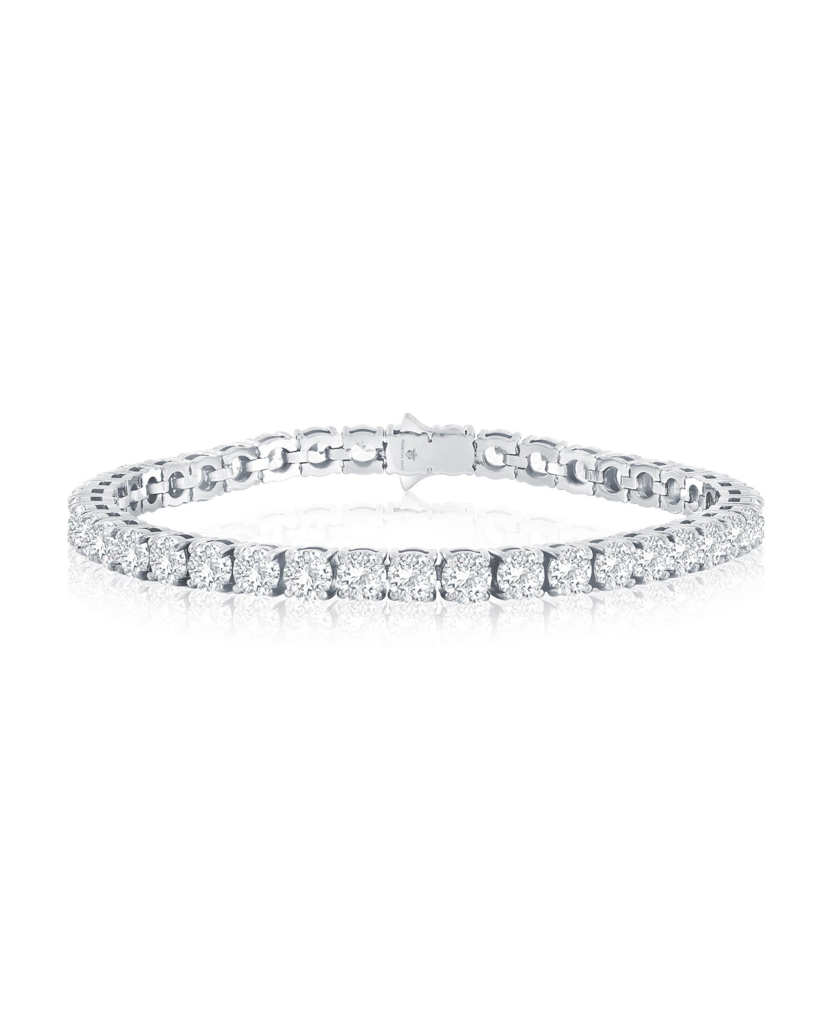 Click here for Stainless Steel  Round Cz Tennis Bracelet - Silver prices