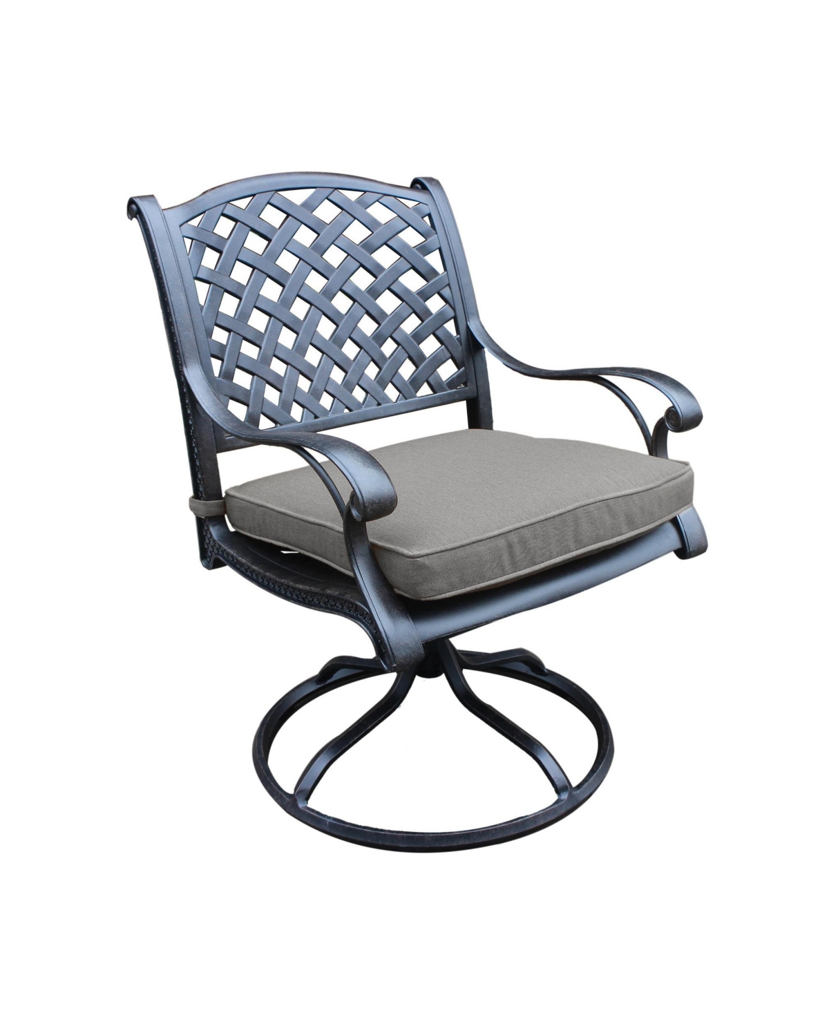 Click here for Mondawe Cast Aluminum Dining Swivel Rocker Chairs... prices