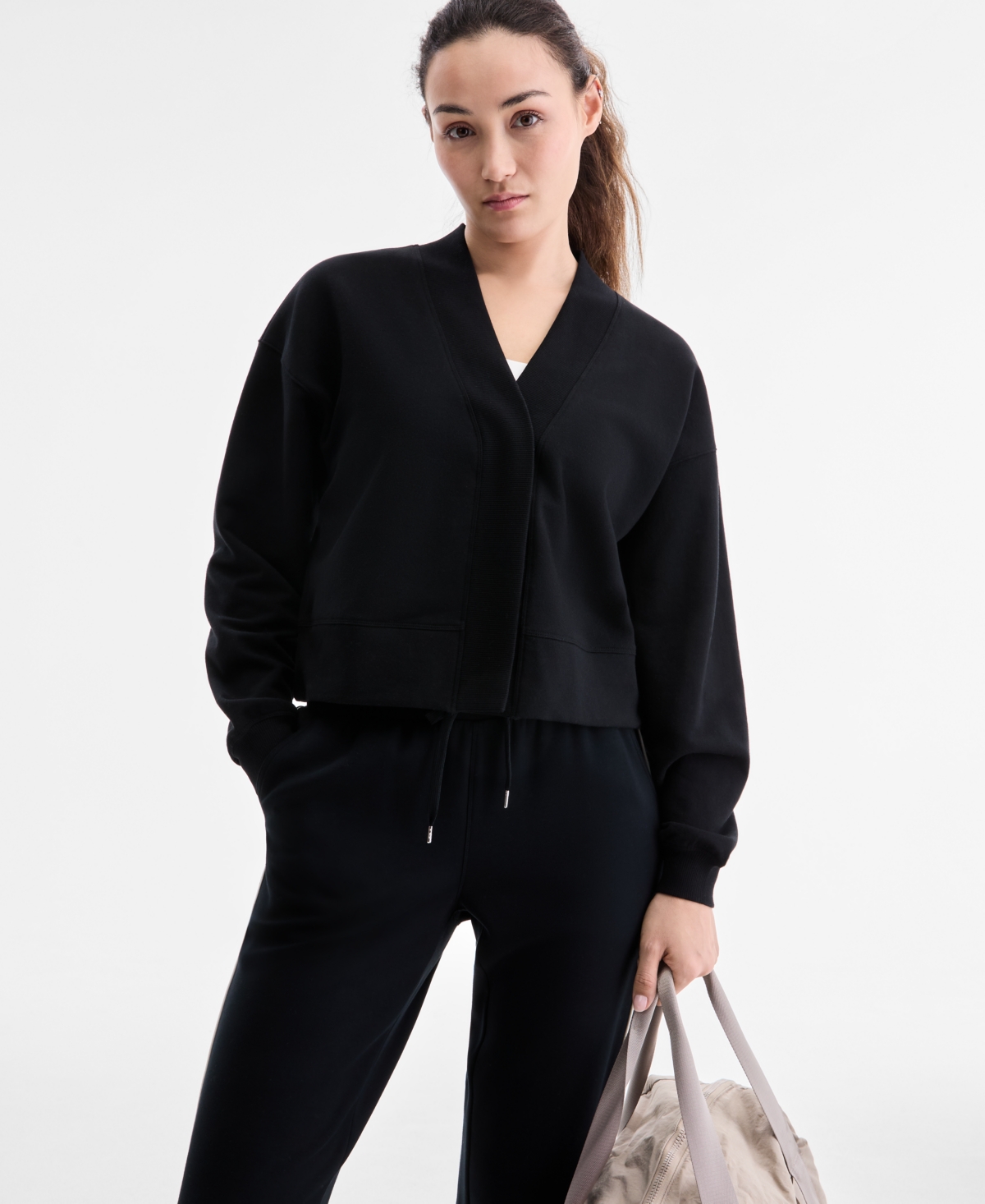 Click here for Id Ideology Womens Fleece Cropped Cardigan  Macys... prices