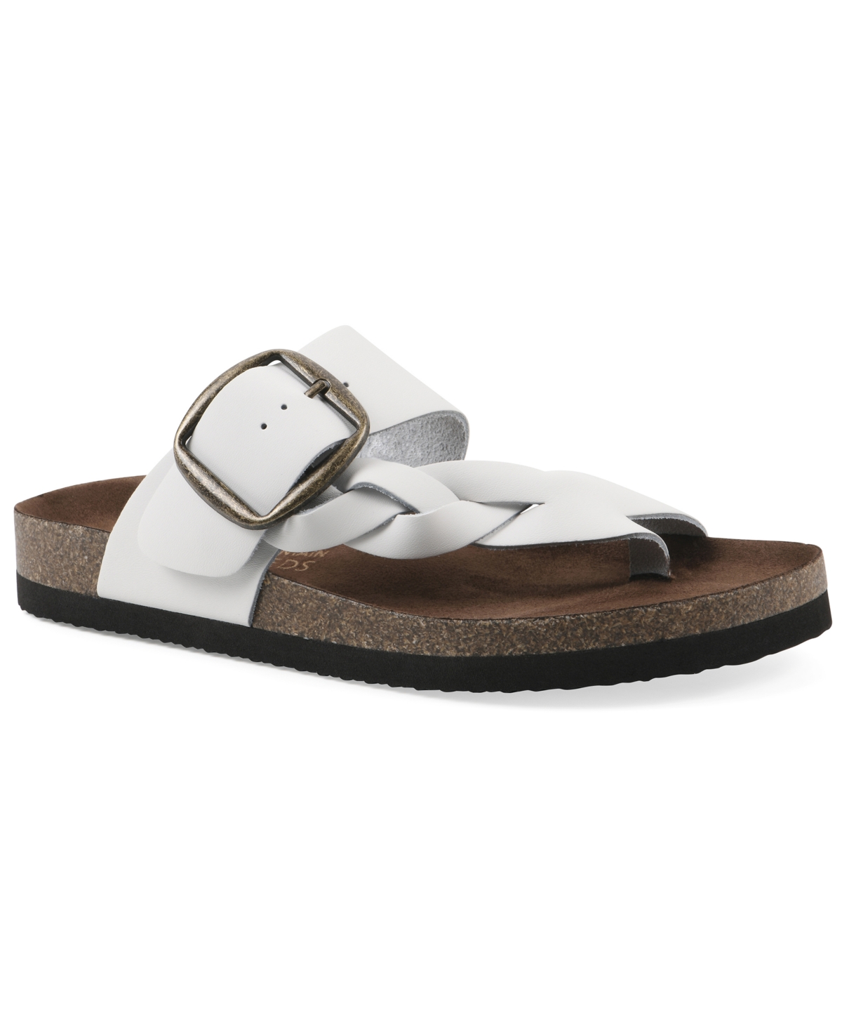 Click here for White Mountain Womens Harleta Footbed Sandal - Whi... prices