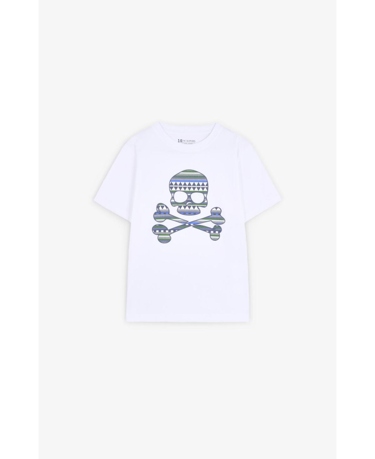 Click here for Scalpers Big Boys Etnicskull Tee - White prices