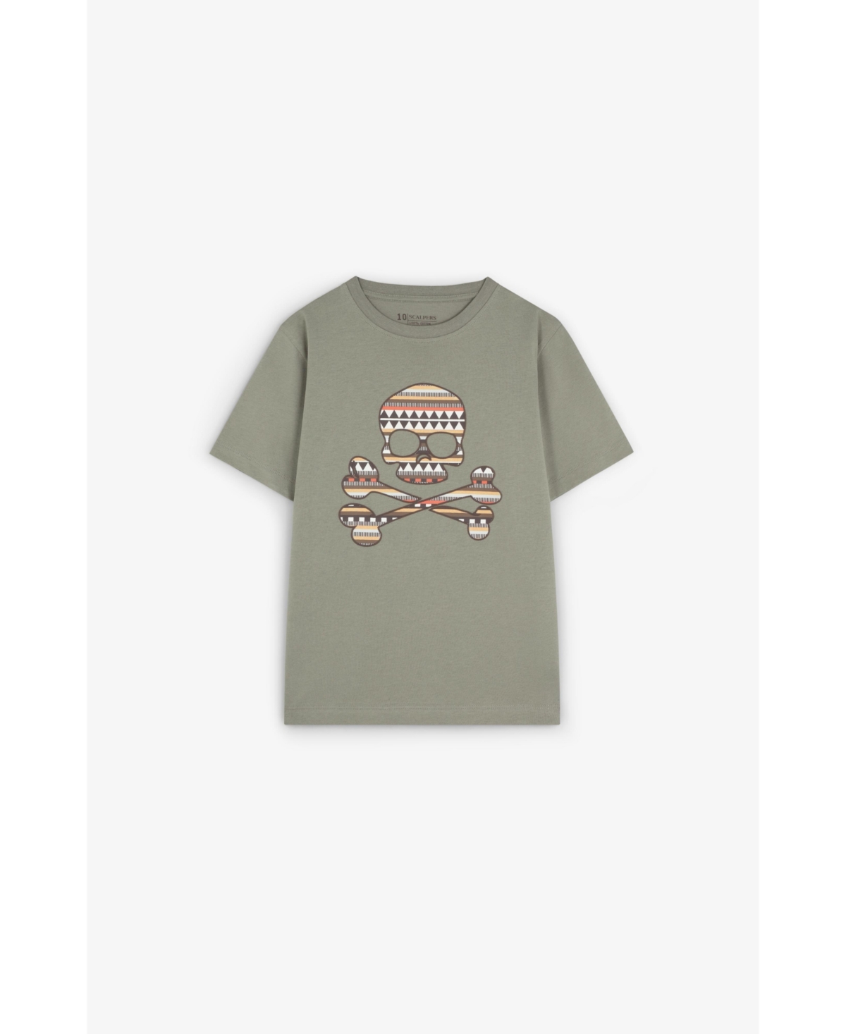 Click here for Scalpers Big Boys Etnicskull Tee - Beige/khaki prices