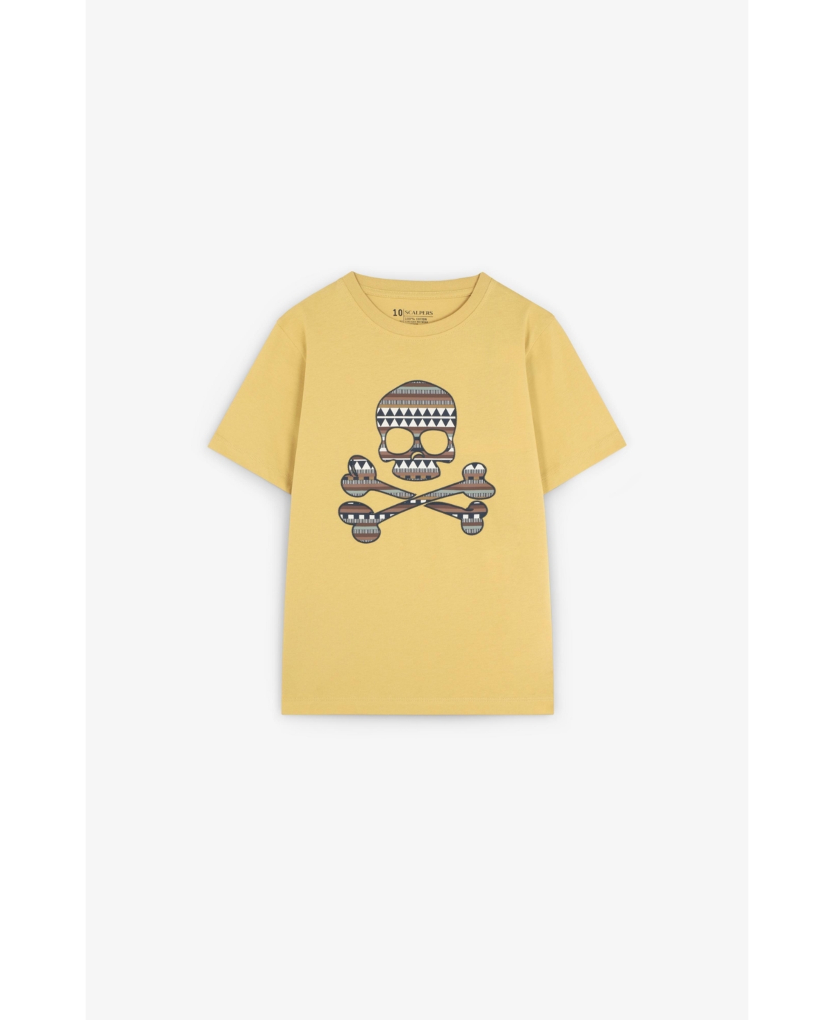 Click here for Scalpers Big Boys Etnicskull Tee - Dark yellow prices