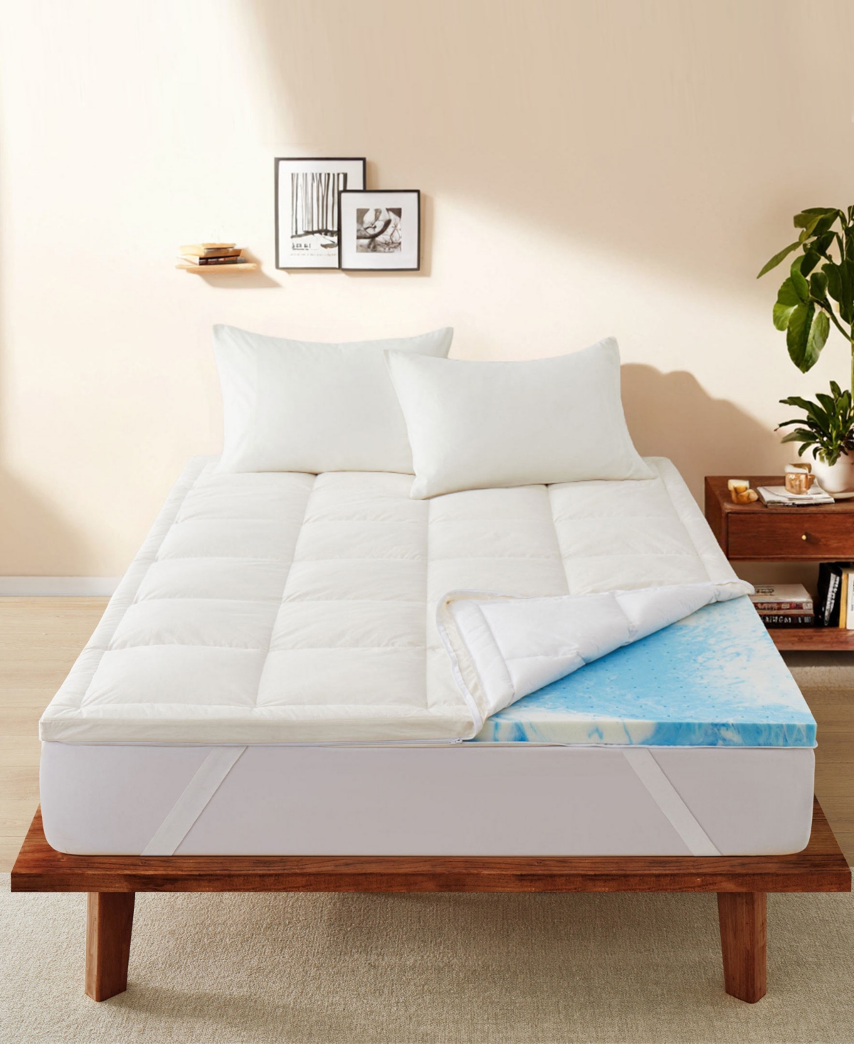 Click here for Unikome Down Feather Memory Foam Mattress Topper... prices