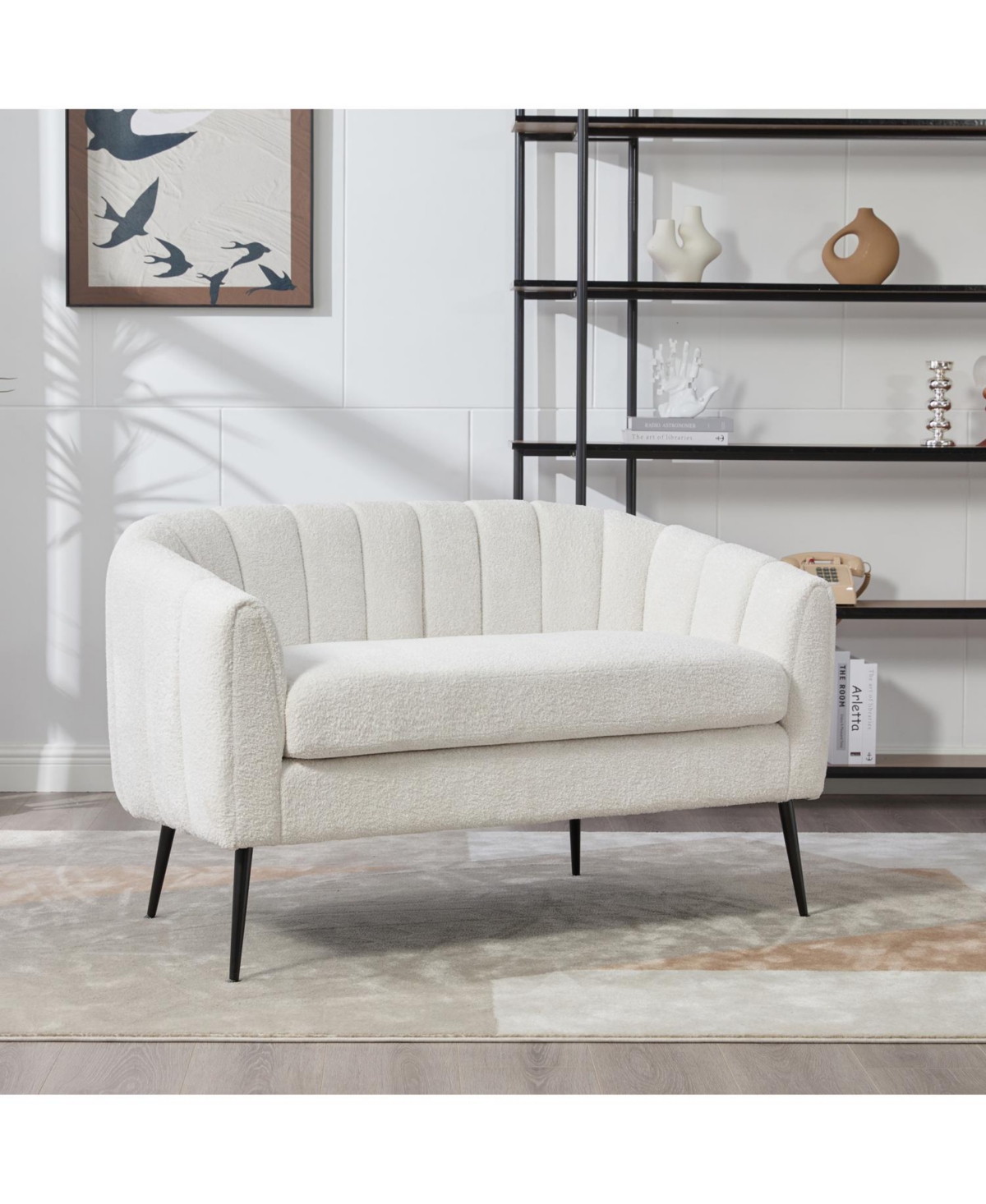Click here for Streamdale 50.2" Chenille Loveseat  Modern Gl... prices