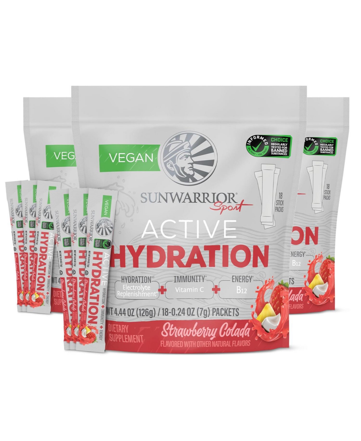 Click here for Sunwarrior Active Hydration Strawberry Colada Powd... prices