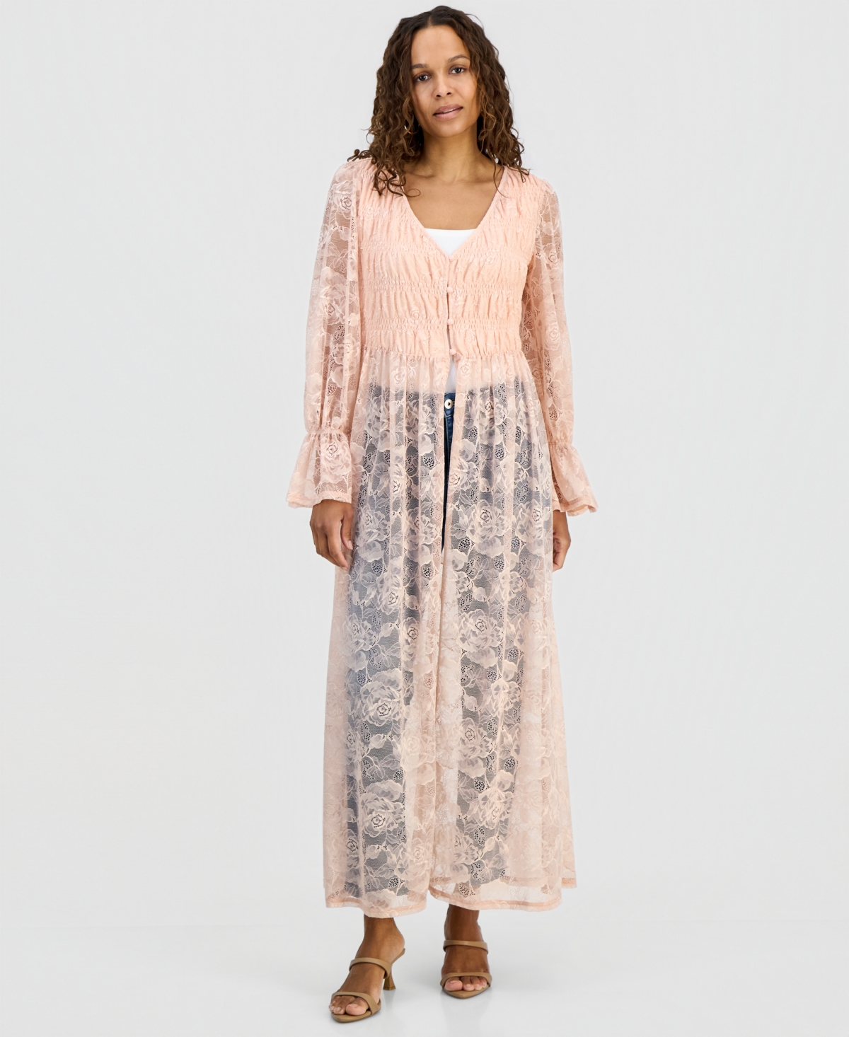 Click here for And Now This Petite Lace Duster  Macys Exclusive -... prices