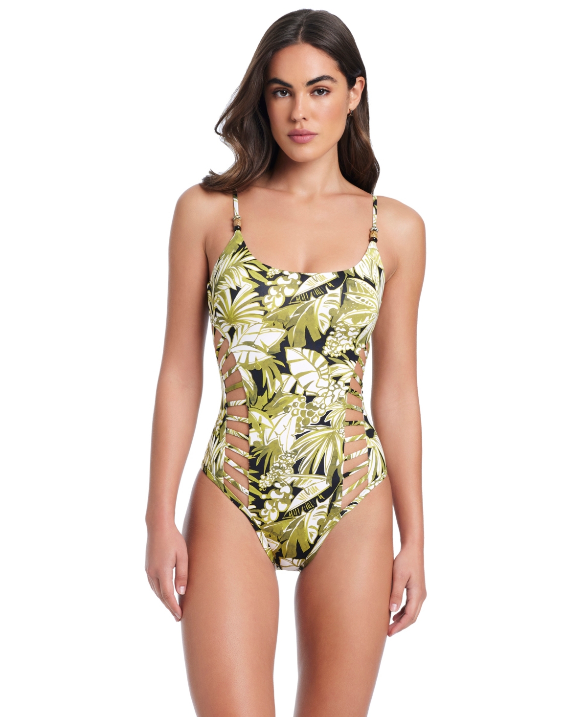 Click here for Red Carter Cross Side Cut Out One-Piece Swimsuit -... prices