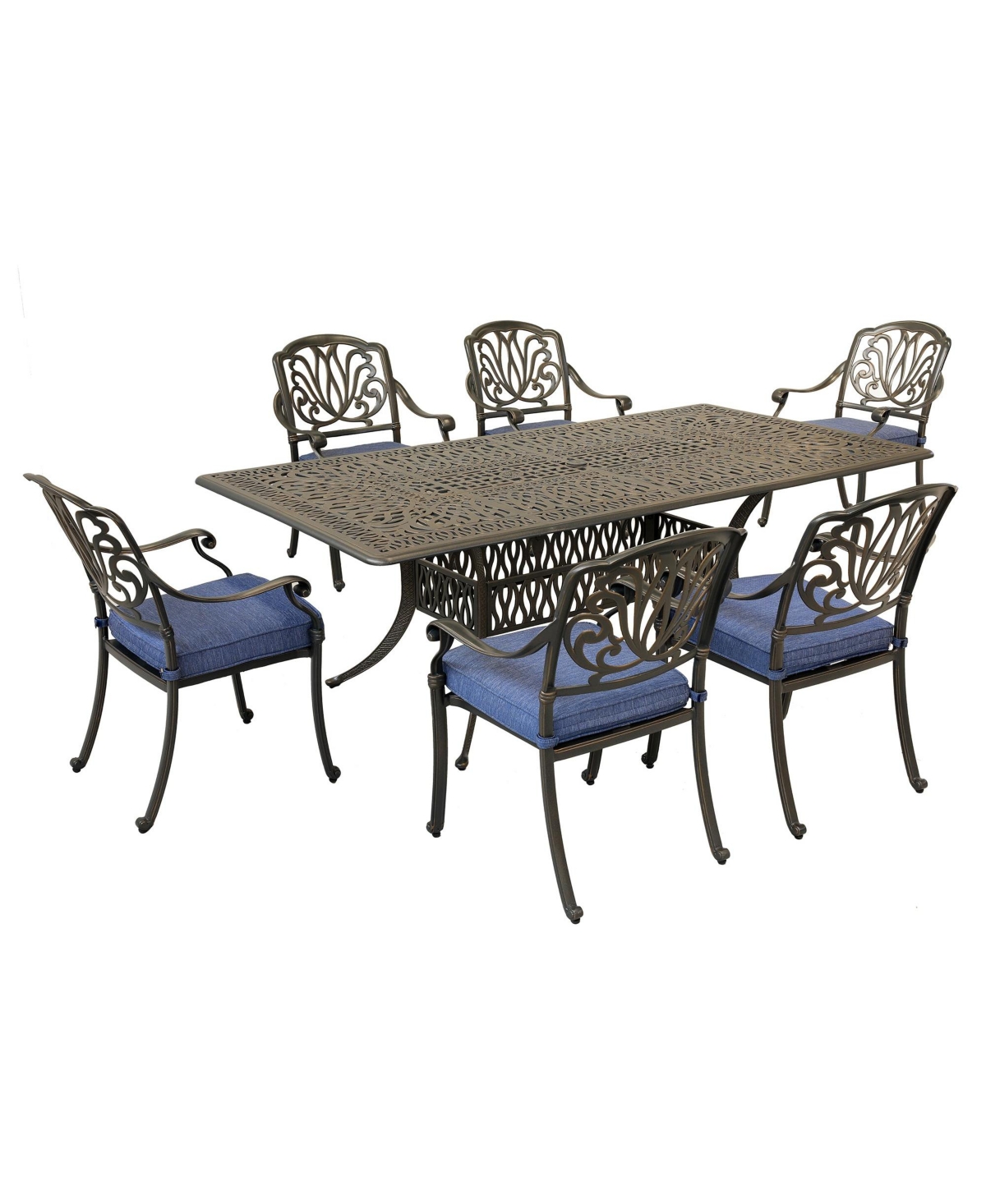 Click here for Mondawe 6 - Person 84.25" Long Aluminum Recta... prices